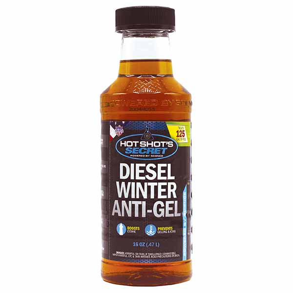 Hot Shot's : Diesel Winter Anti-Gel - 16 OZ Round Bottle - Fuel Additi